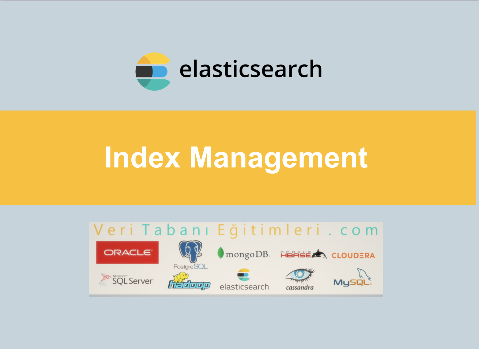 Elasticsearch Index Yönetimi - Veri Tabanı Eğitimleri